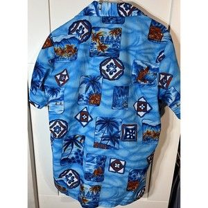 Kmart | Shirts | Vintage 7s 80s Kmart Hawaiian Button Shirt Floral All ...